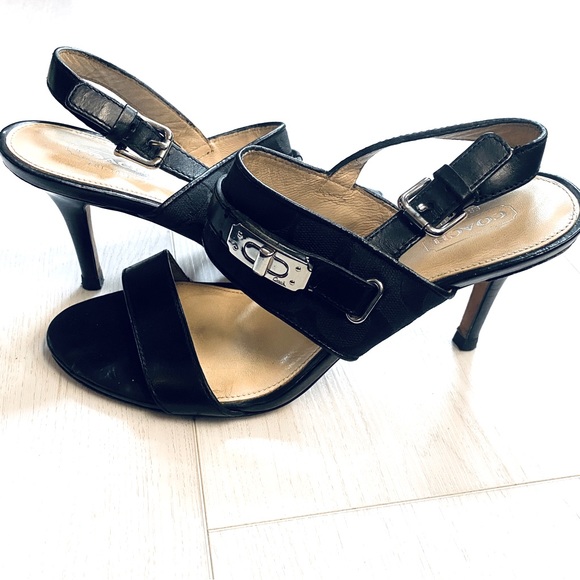 Coach | Shoes | Coach Raya Signature Heel Rare | Poshmark